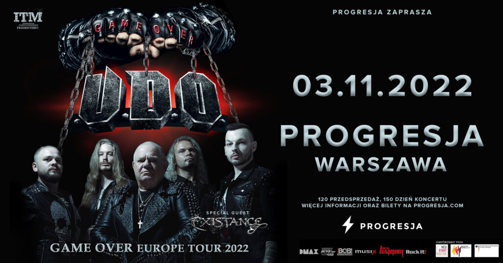Koncert | U.D.O. / Warszawa / Progresja / 03.11.22