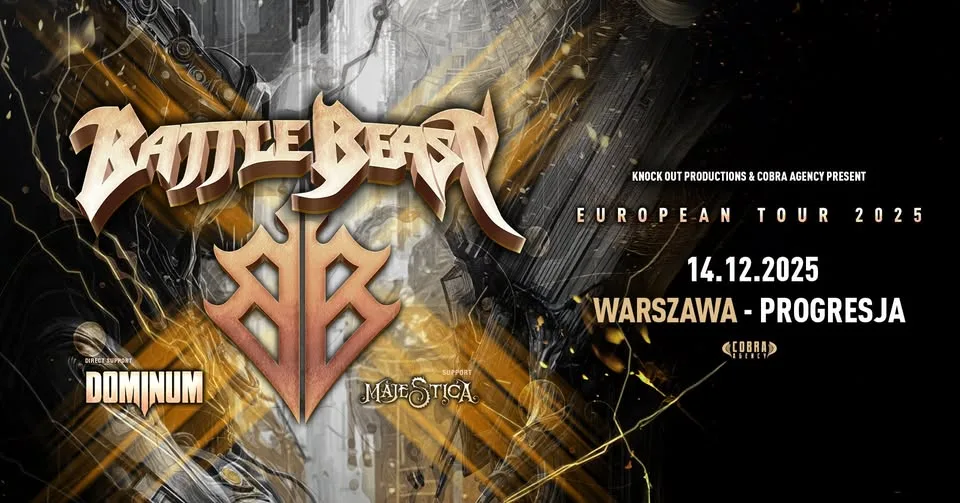 Battle Beast + Dominum, Majestica / 14 XII 2025 / Warszawa | EventPack koncerty, fotorelacje ...