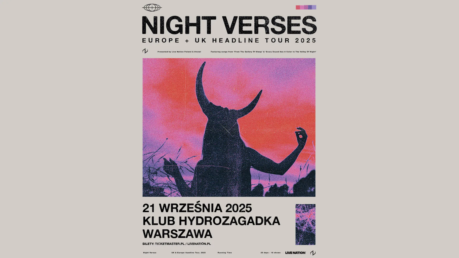 NIGHT VERSES 21.09.2025 – WARSZAWA – Klub Hydrozagadka | EventPack koncerty, fotorelacje ...